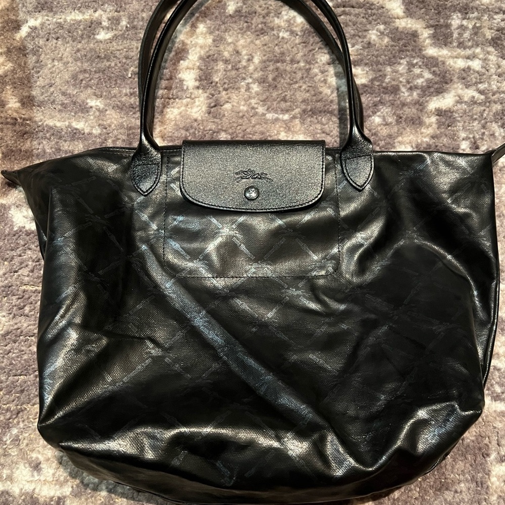 Rare Limited Edition Longchamp Le Pliage Lm Metal Tot… - Gem
